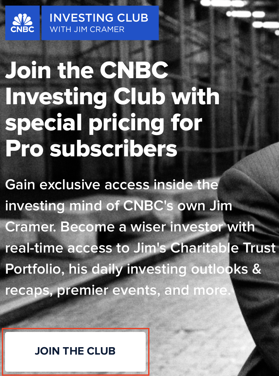 I'm currently a Pro member. How do I add Investing Club? – CNBC Help Center