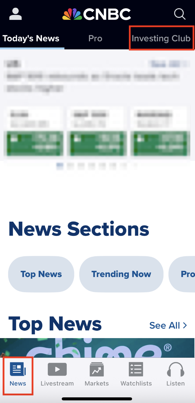 How do I access Investing Club features? – CNBC Help Center