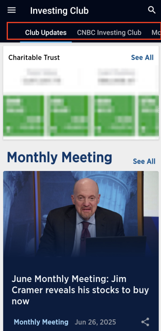 How do I access Investing Club features? – CNBC Help Center