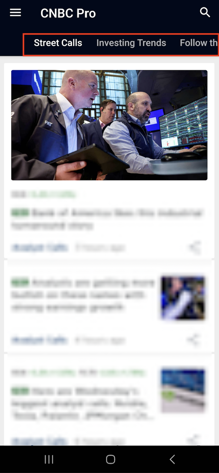 How do I access CNBC Pro features? – CNBC Help Center