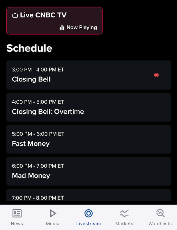 How can I watch CNBC on the iOS app? – CNBC Help Center