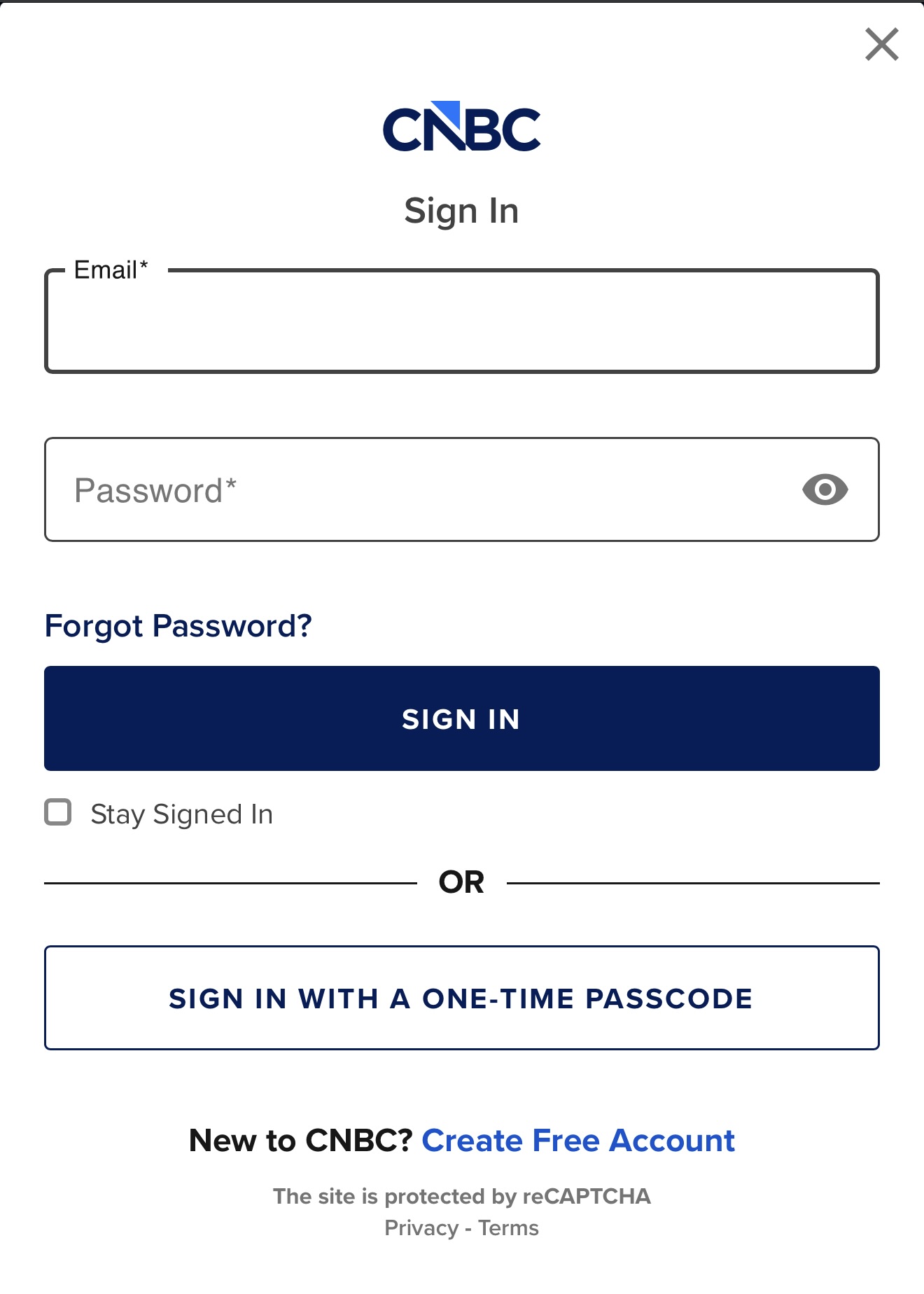 How do I log into my CNBC account on the web? – CNBC Help Center