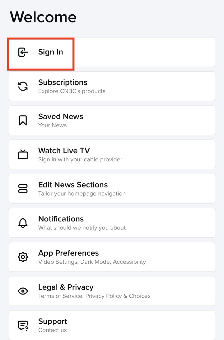How do I log into the CNBC iOS app? – CNBC Help Center