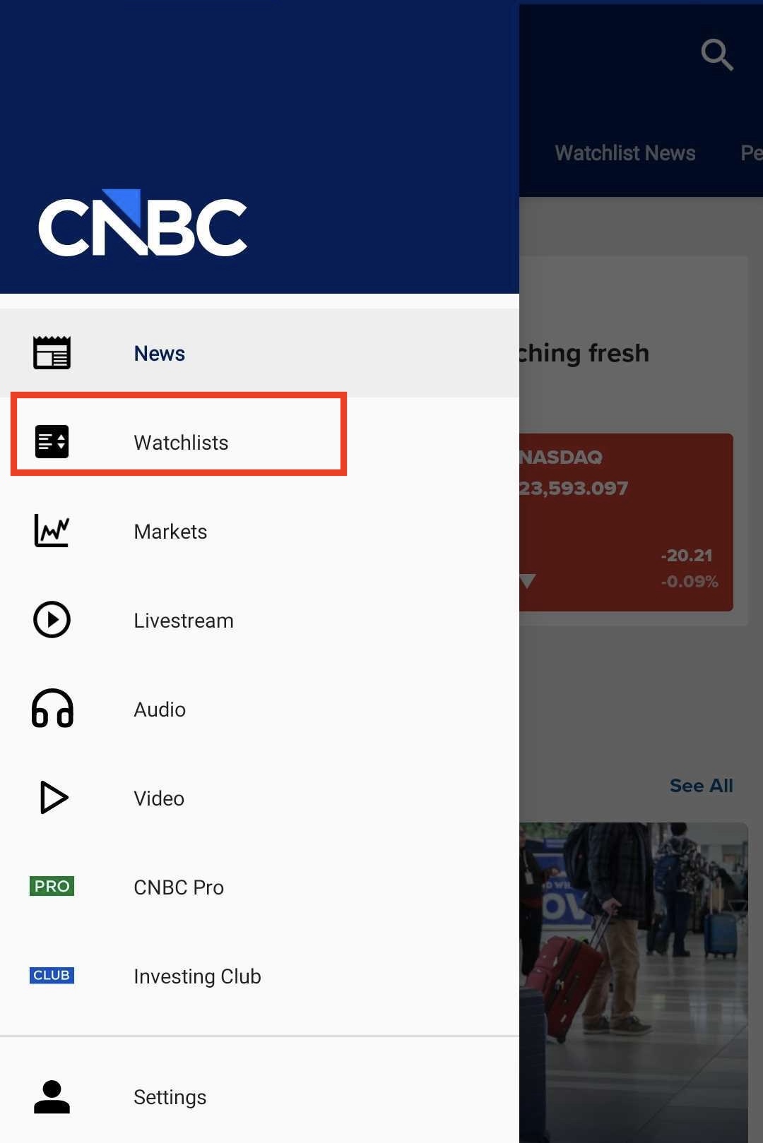 How to sort symbols in a Watchlist – CNBC Help Center